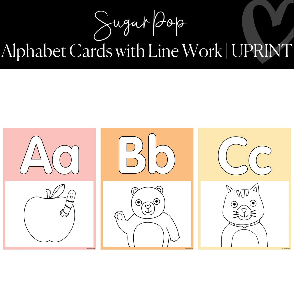 Sugar Pop | Full Printable Classroom Decor Bundle – Schoolgirl Style