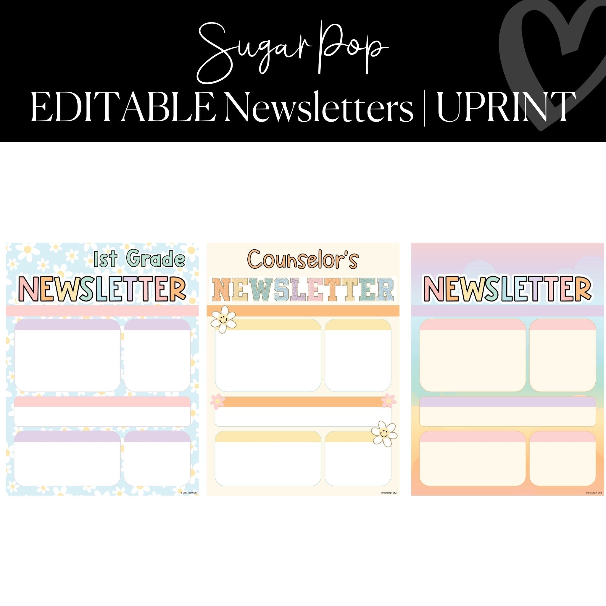 Printable and Editable Classroom Newsletters | Classroom Organization ...